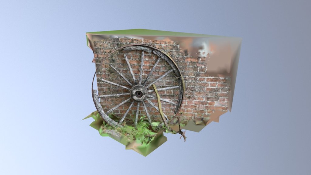 Old Wheel - 3D model by John C (@Leomal54) [1d043e9] - Sketchfab