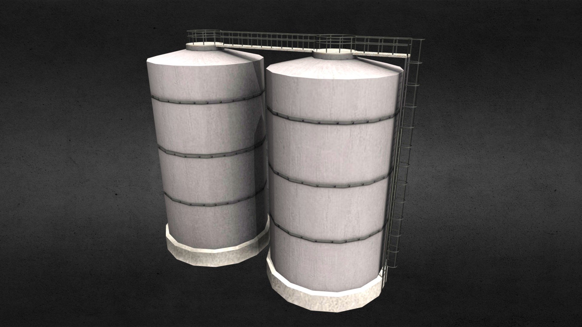 Oil tanks, 2 small - 3D model by Avanya [1d04c6b] - Sketchfab