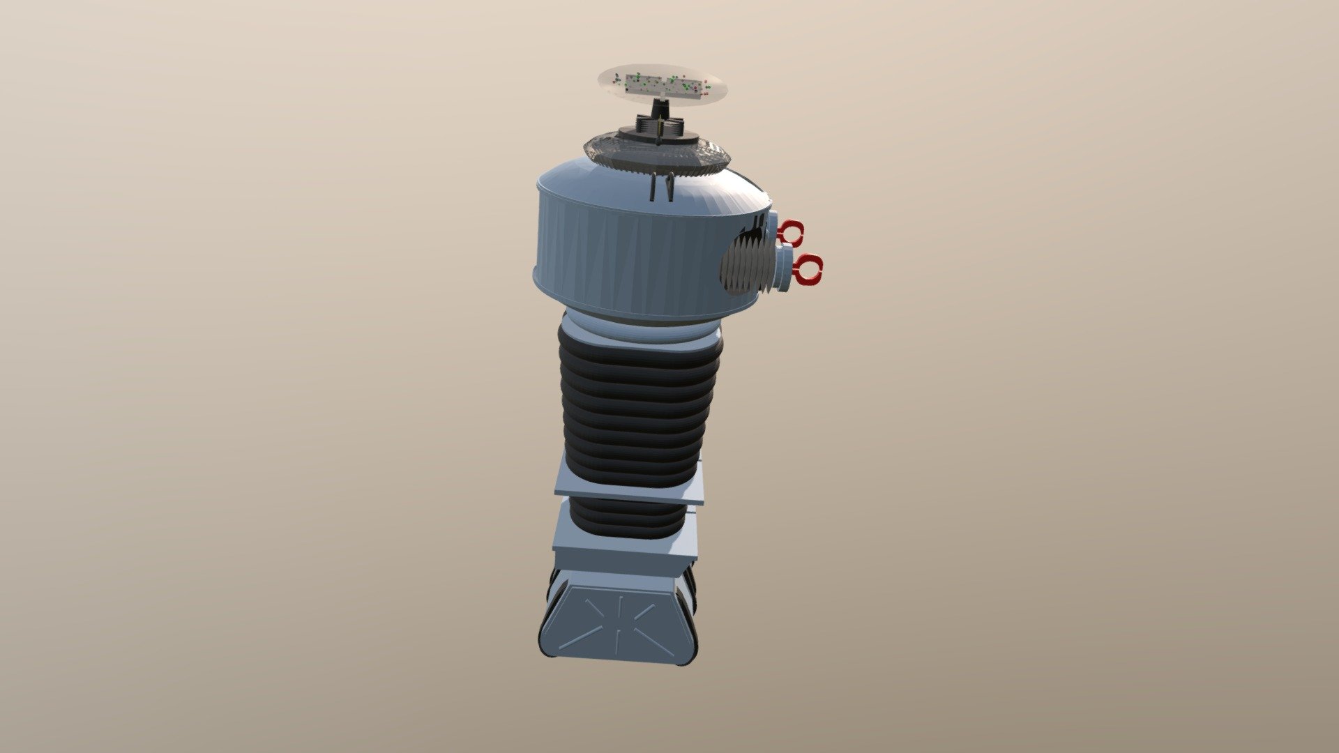 Robot B-9 Lost-in-space - 3D model by markobreda [1d04f6d] - Sketchfab