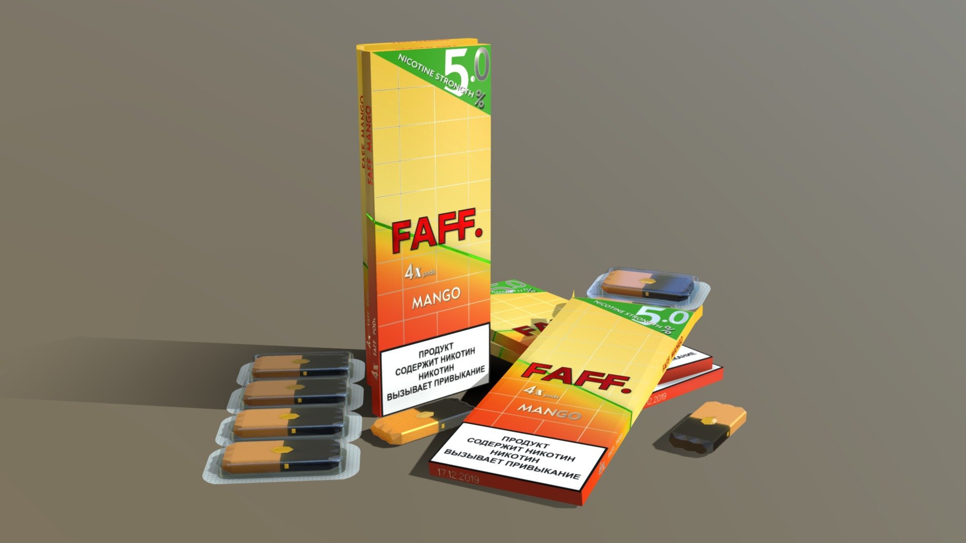 PODS FAFF MANGO - 3D model by SNUS.TCHK [1d05c99] - Sketchfab