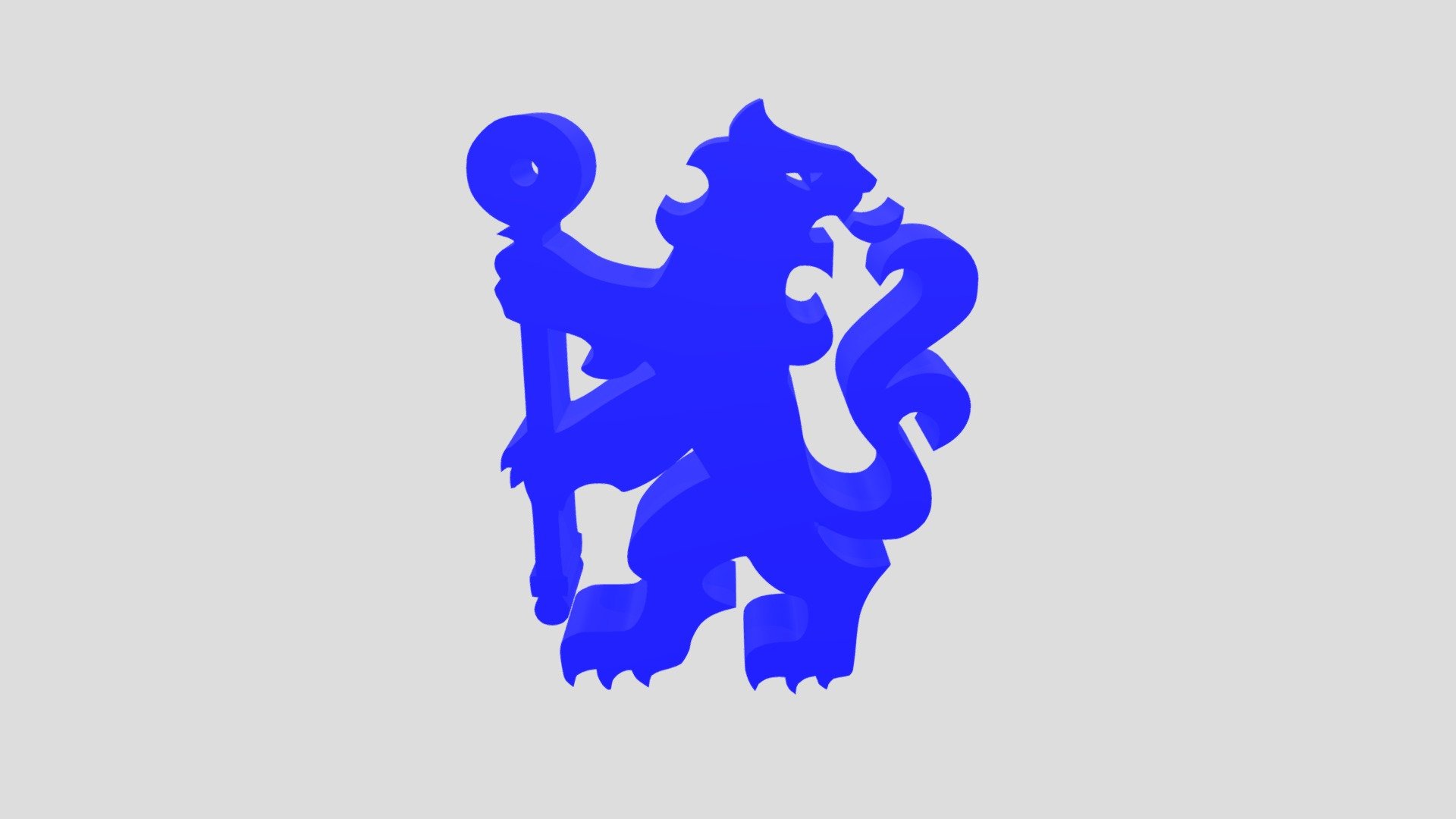 Chelsea Logo (Coloured) - Download Free 3D model by 3Dfootball ...