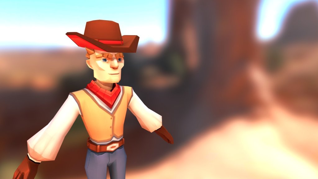 CowBoy - 3D model by myriamdufrier [1d077e5] - Sketchfab