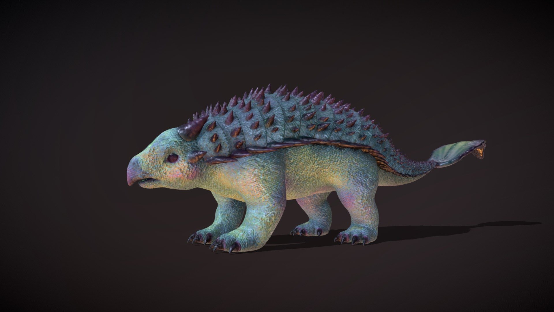 Plant Ankylosaurus Dino Creature || DND - 3D model by Ella