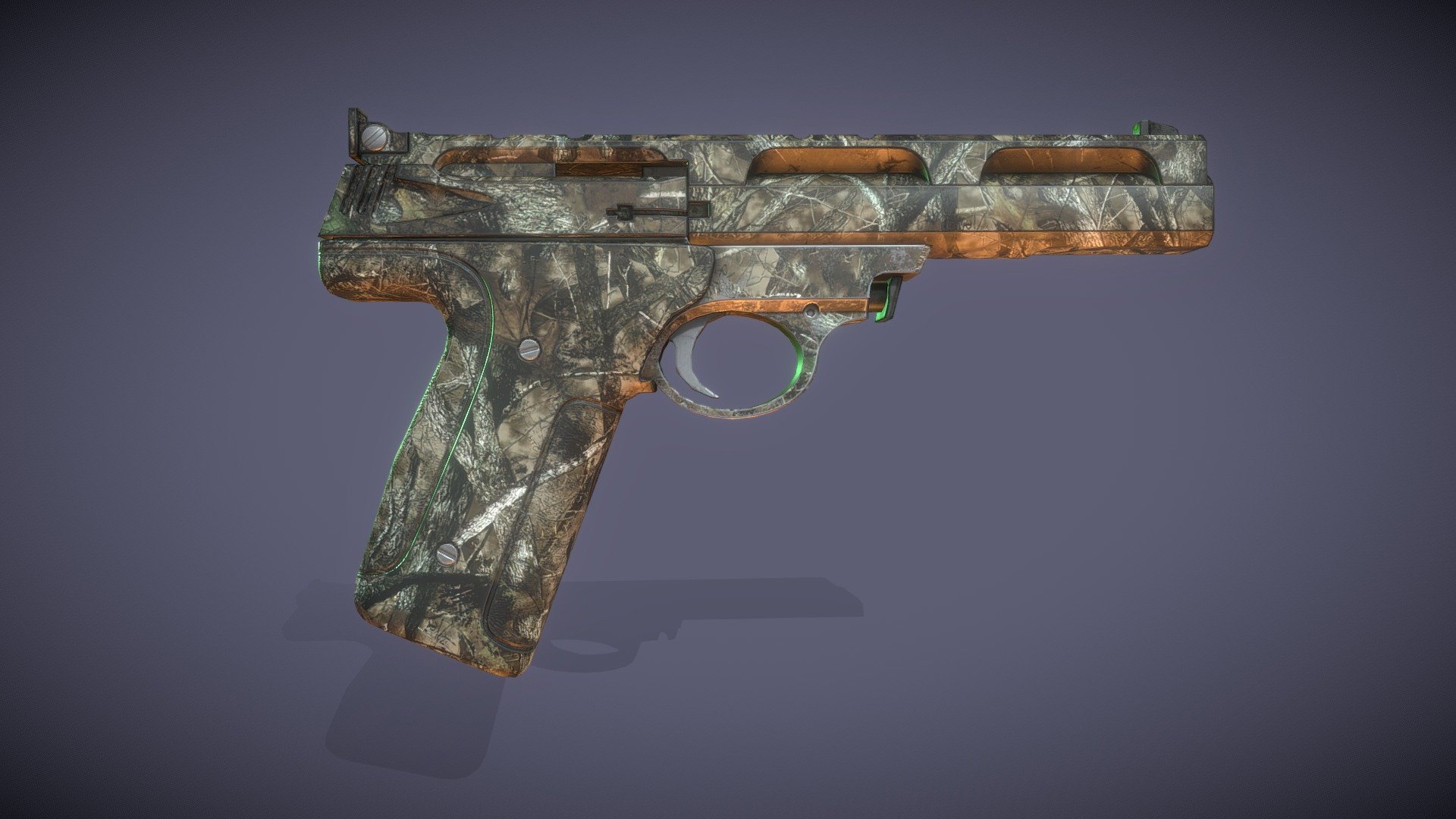 Low Caliber Pistol Camouflage - Buy Royalty Free 3D model by Hitoshi ...