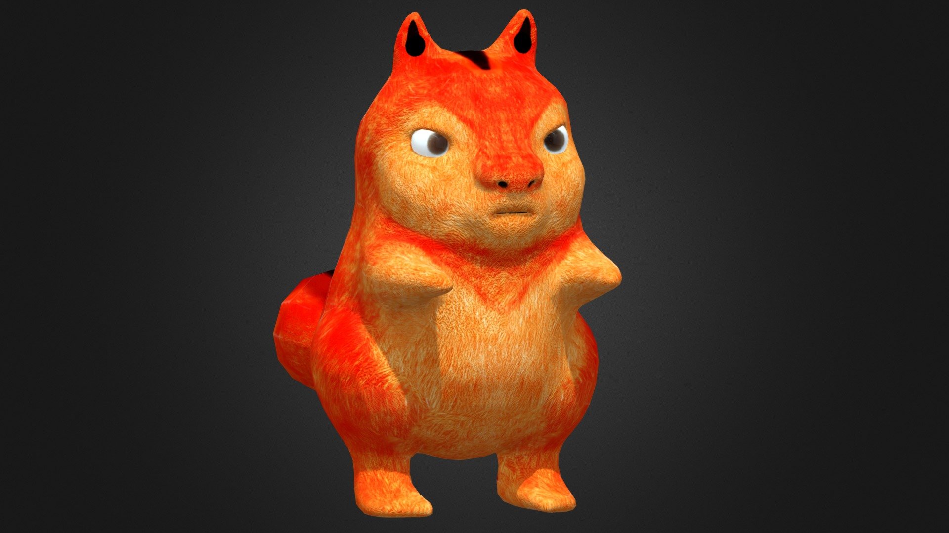 "Chipku", blender's opensourse mascot (rigged) - Download Free 3D model ...