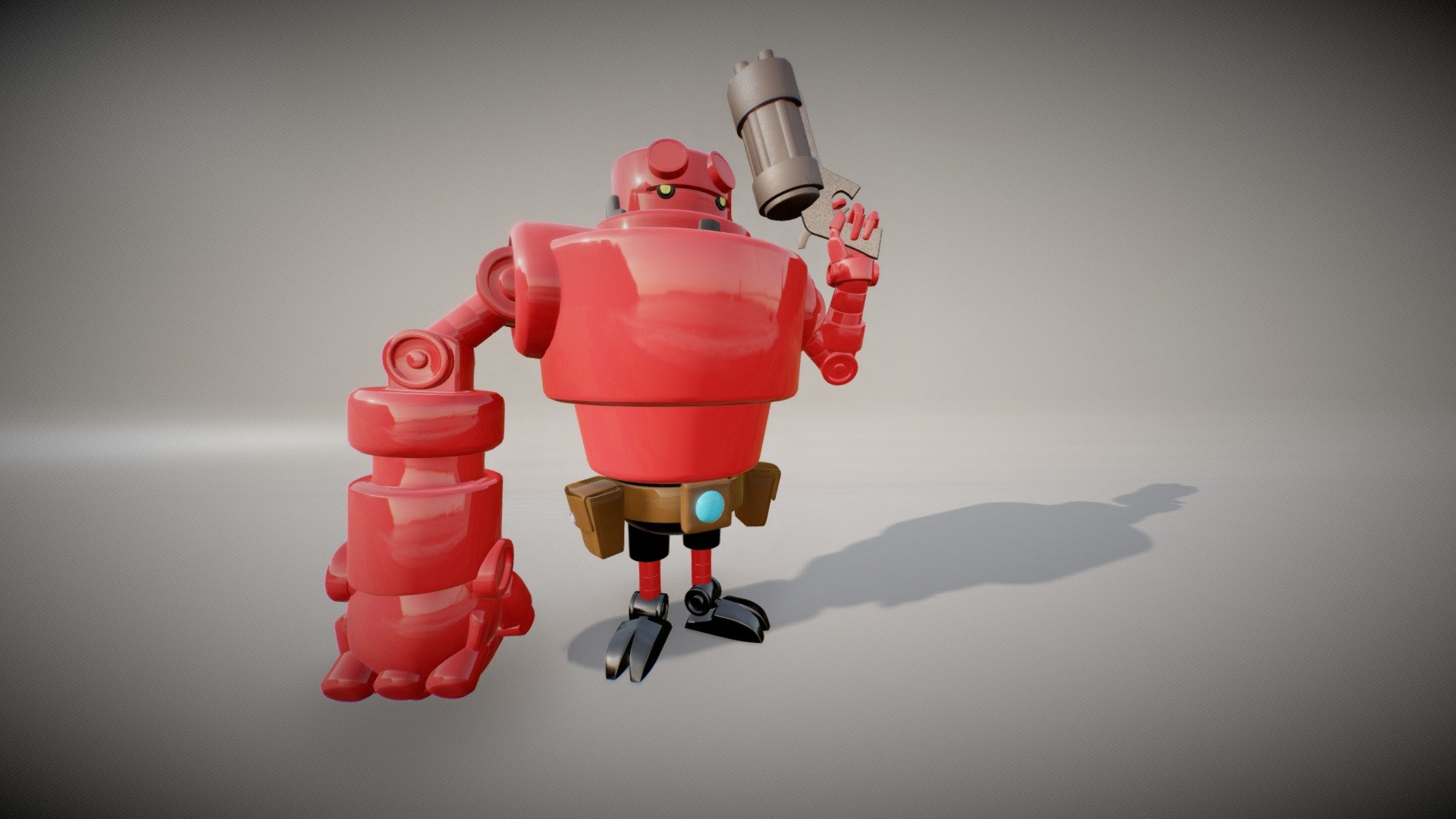 Robo HellBoy - 3D model by Garry (@fatglist) [1d0b4ed] - Sketchfab