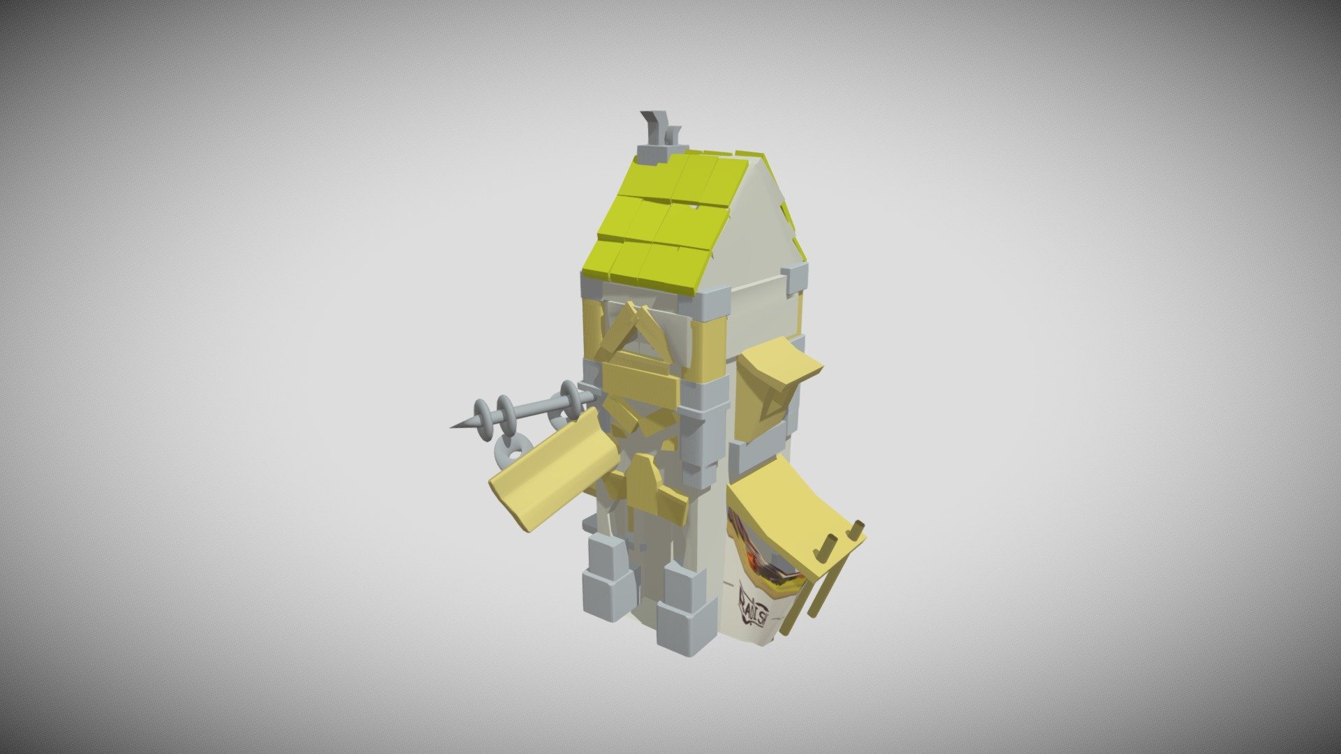 Shack 3D model - 3D model by celinechua [1d0cc09] - Sketchfab