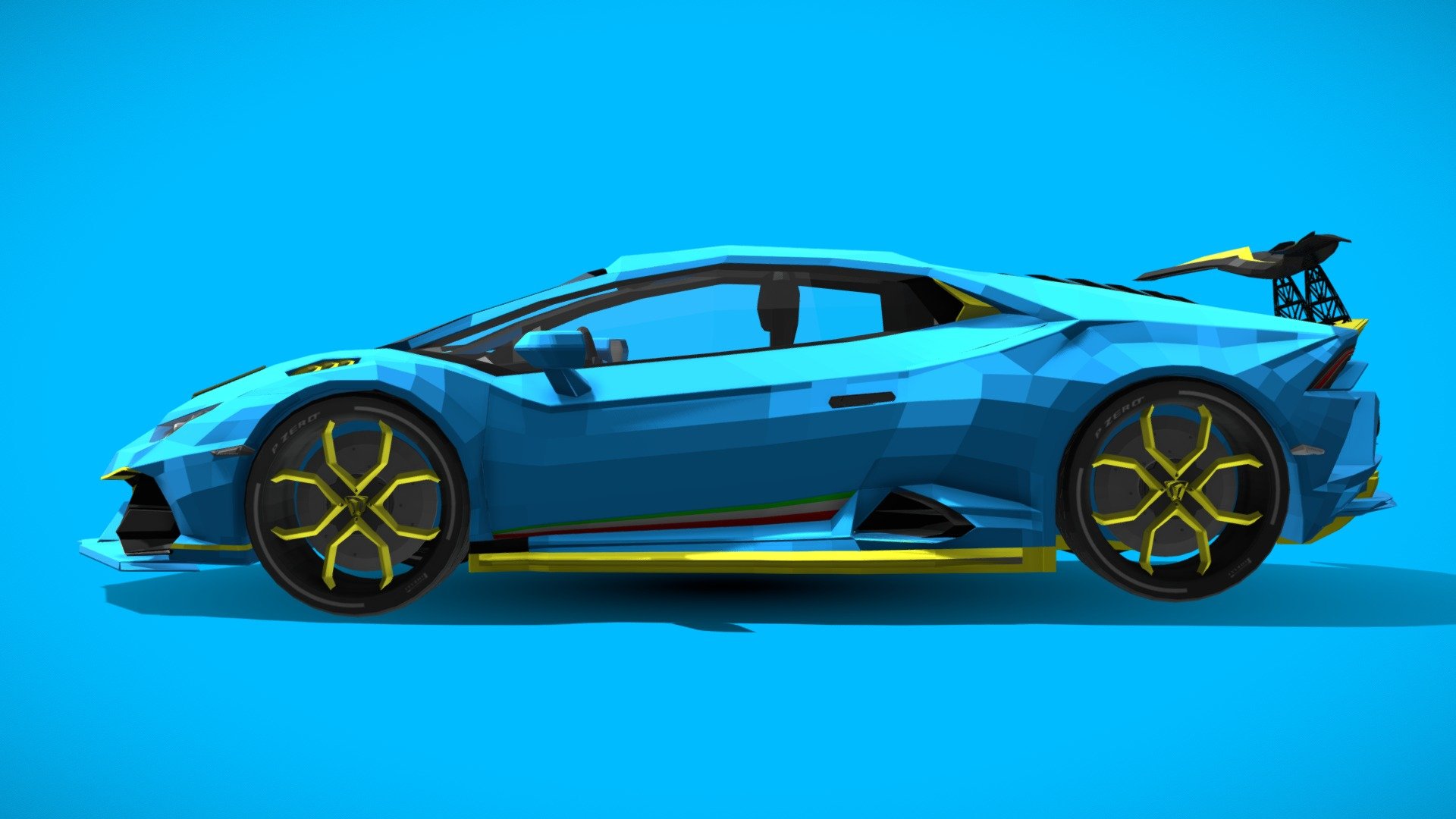 [FREE Low Poly Ready for game] Lamborghini - Download Free 3D model by ...
