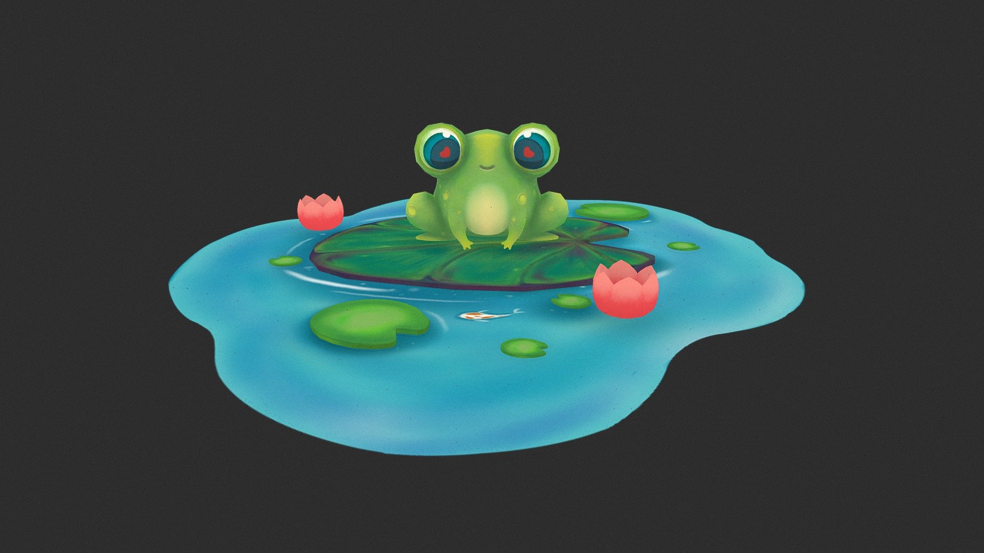 Little Cute Frog Tin - Download Free 3D model by Vie Dinh ...