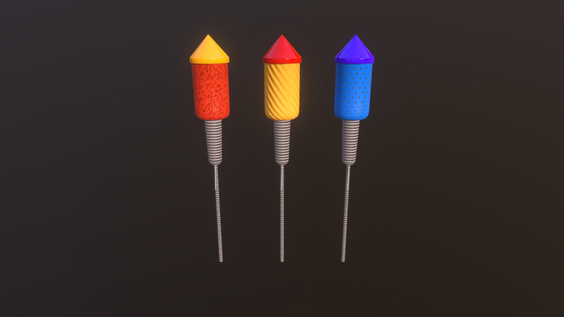 Fancy Rockets - Download Free 3D model by M.Reslan (@mreslan) [1d0dad0 ...