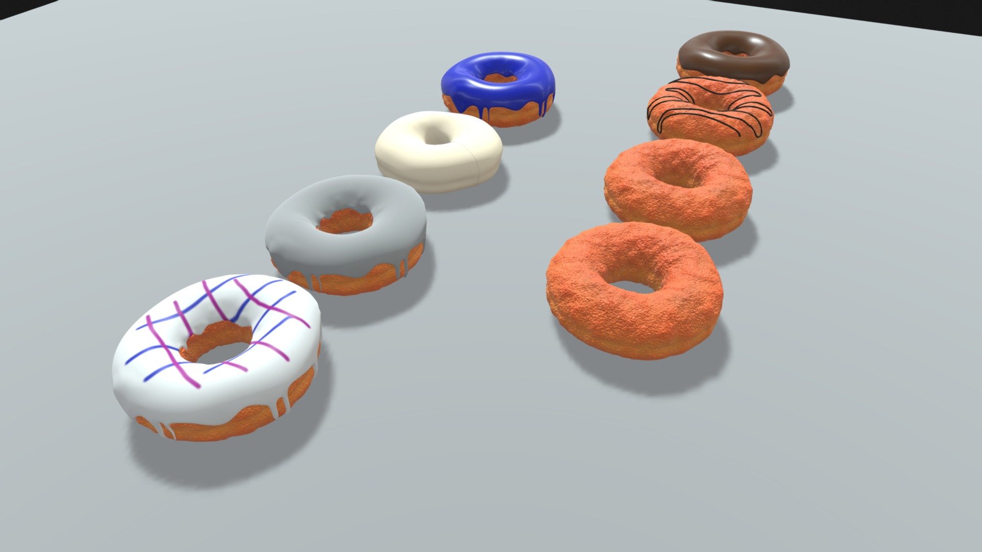 Donuts - Download Free 3D model by Aditya Graphical (@Adityakm ...