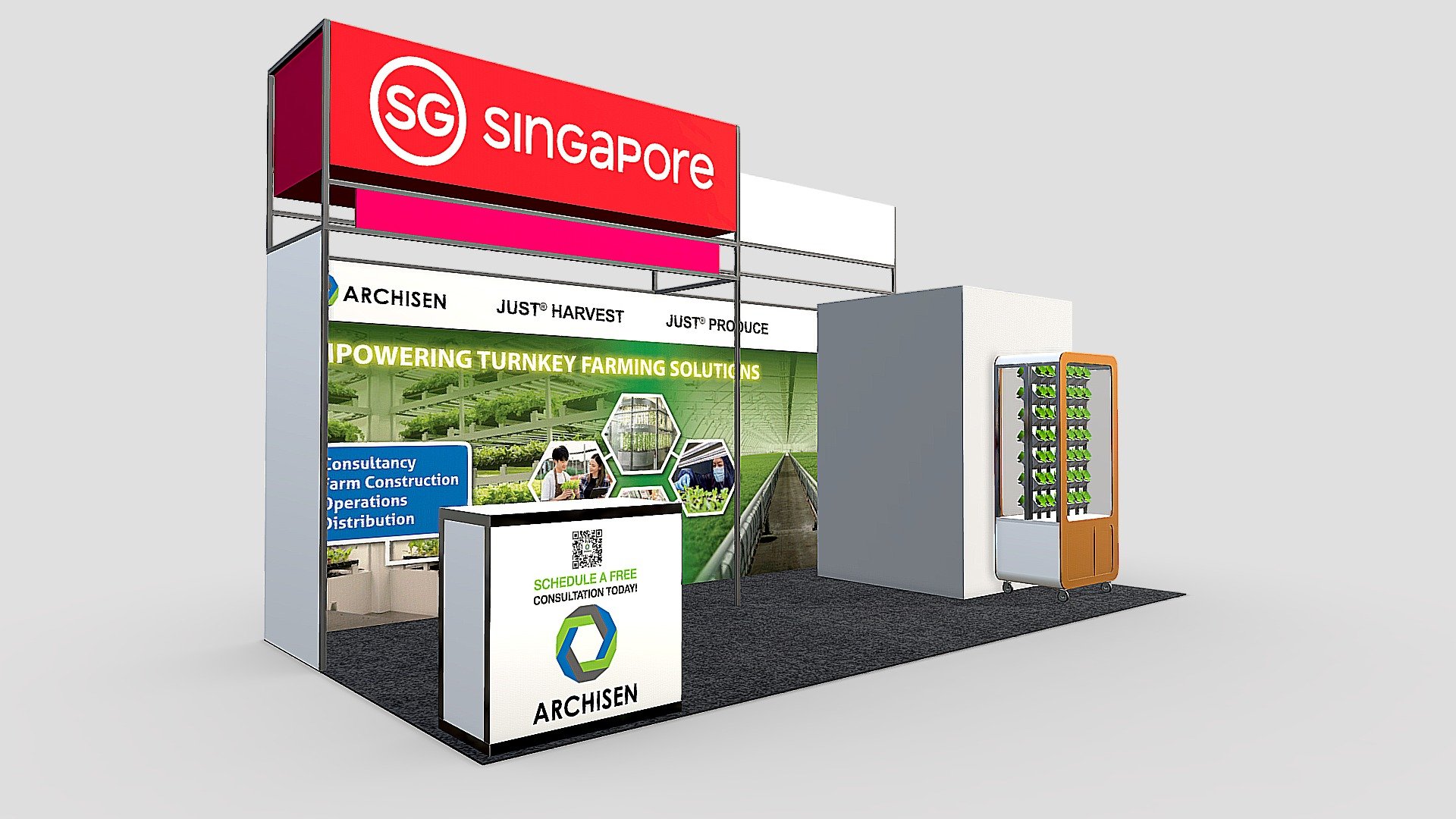 ARCHISEN Agri Tech Expo 2024 Booth Design - 3D model by hydeist ...