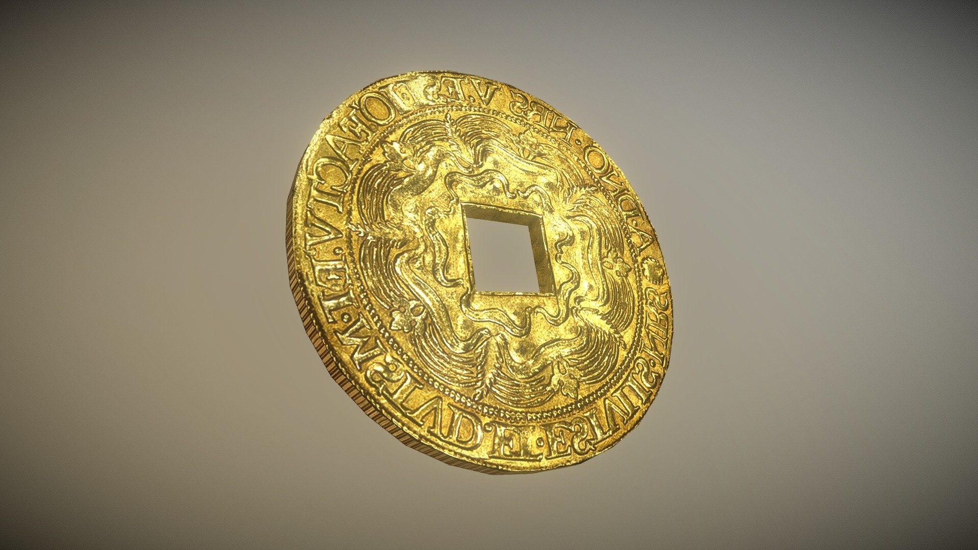 Ancient Fantasy Coin (game-ready) - 3D model by MOStock (@mostafastock ...