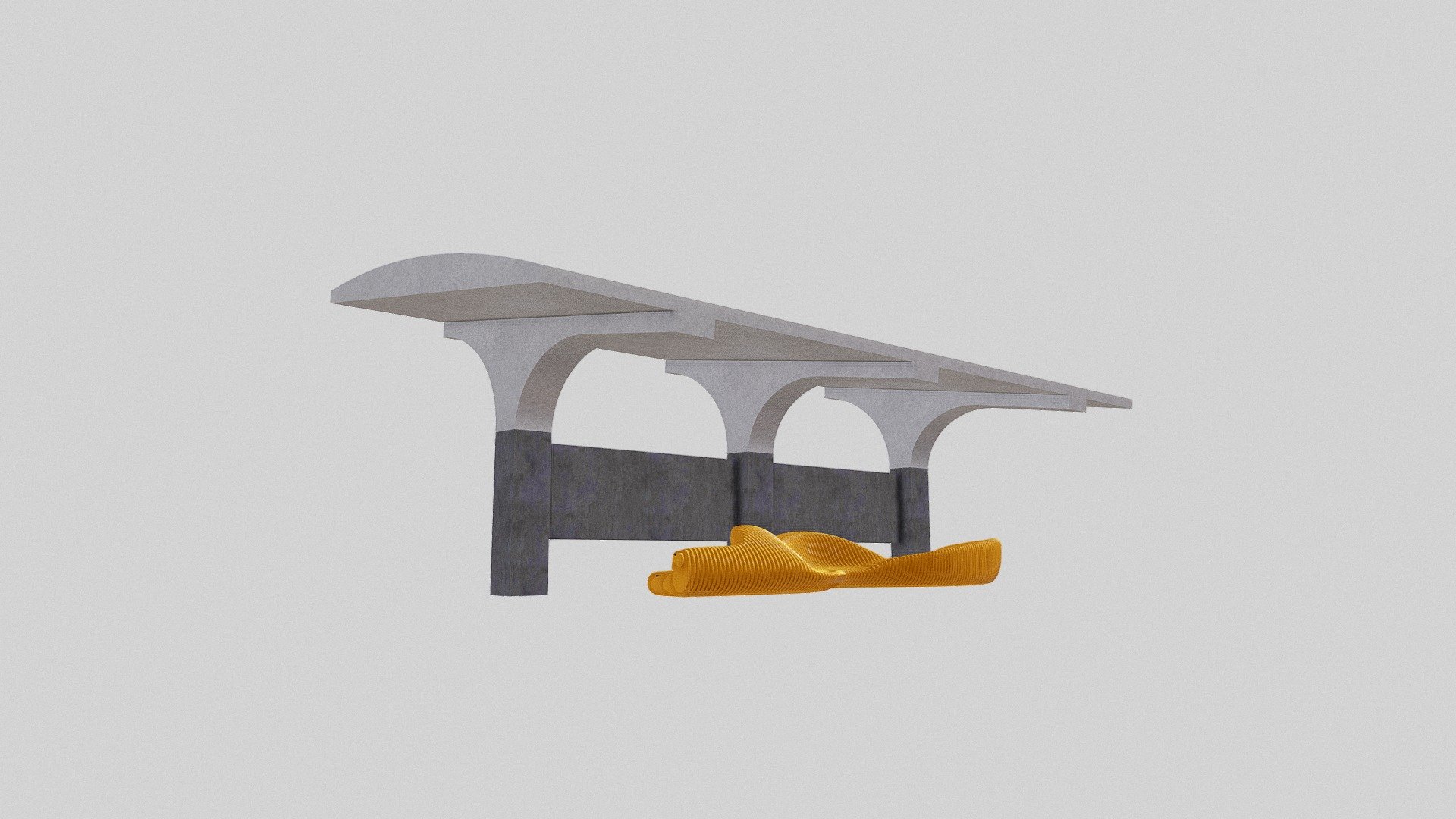 Outdoor geometry chair - Download Free 3D model by okotaru ...