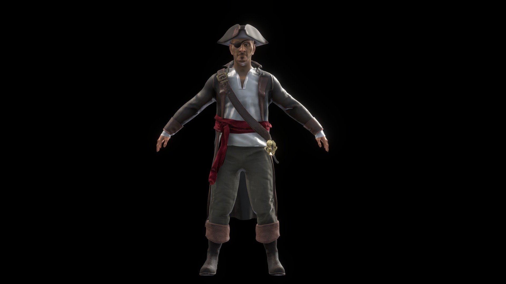 Bailey Moss Pirate Model - Download Free 3D model by bailey.moss ...