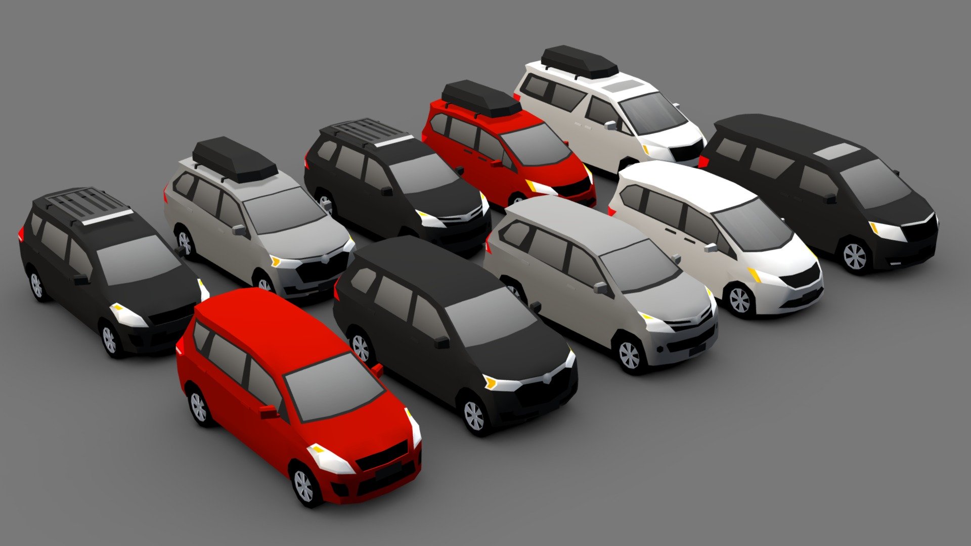 Han66st - Low Poly Asian MPV Pack - Buy Royalty Free 3D model by ...