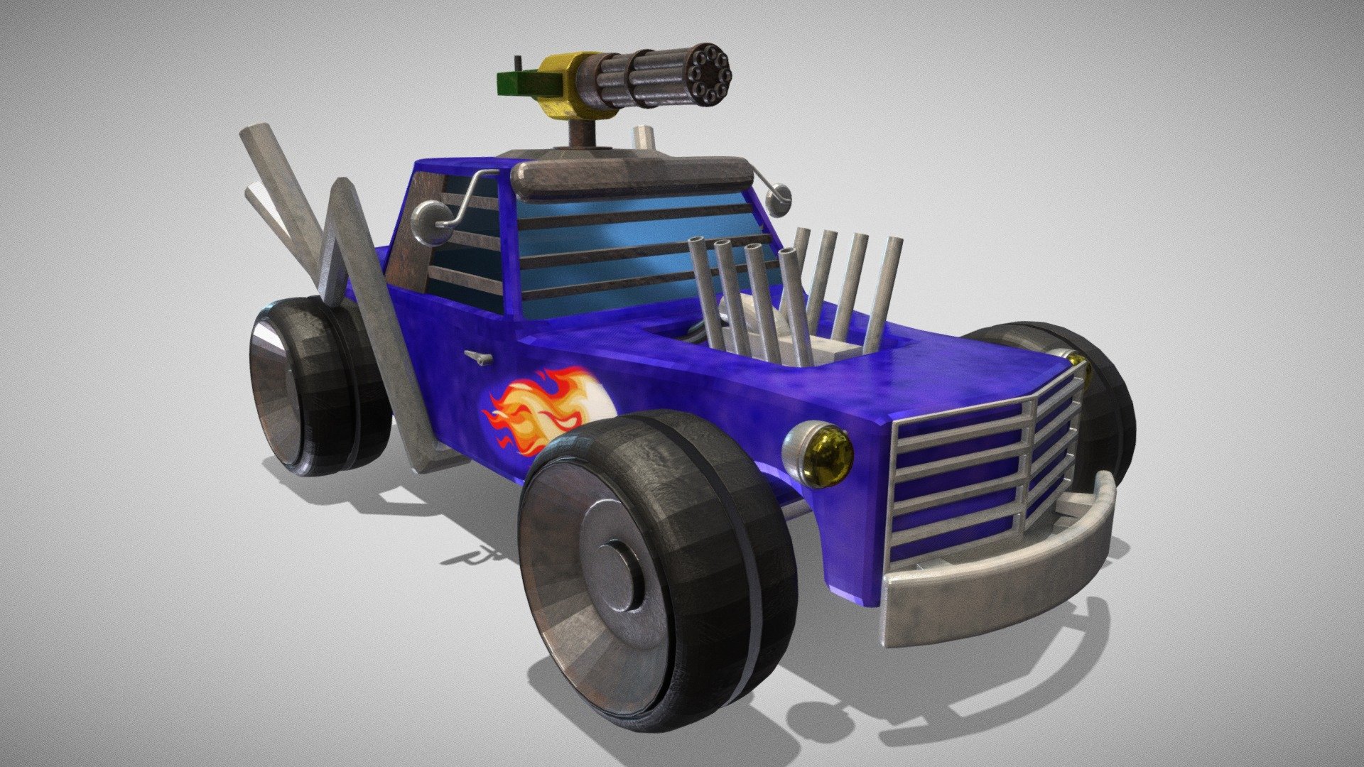 Death_Race_Car - 3D model by Ayush.D.Rana (@AyushRana) [1d1aef4 ...