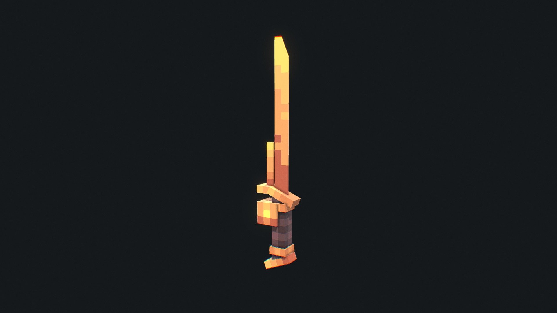 [MINECRAFT] Steampunk sword - 3D model by ounzi [1d1b386] - Sketchfab