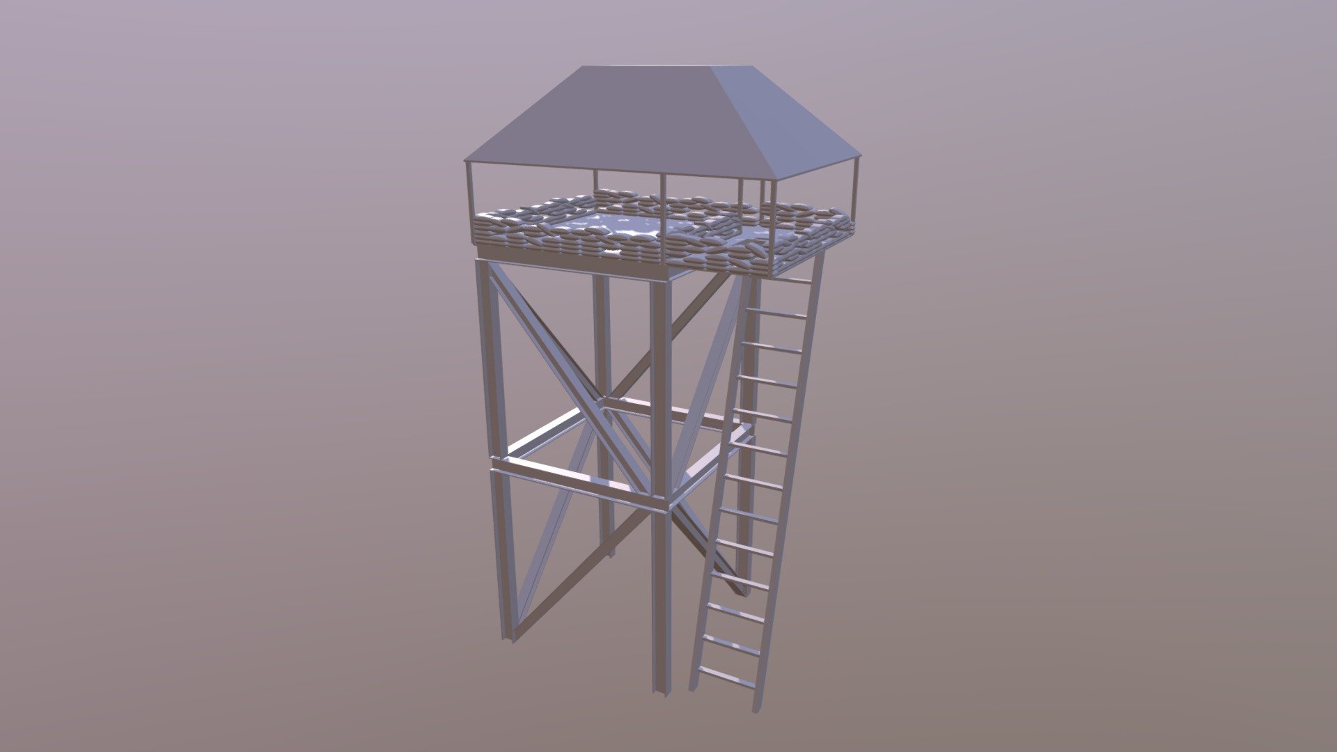 watchtower - 3D model by gianesella [1d2091d] - Sketchfab