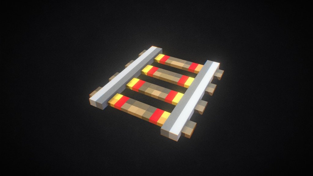Minecraft Powered Rail - Download Free 3D model by Mareon (@mareoncz ...