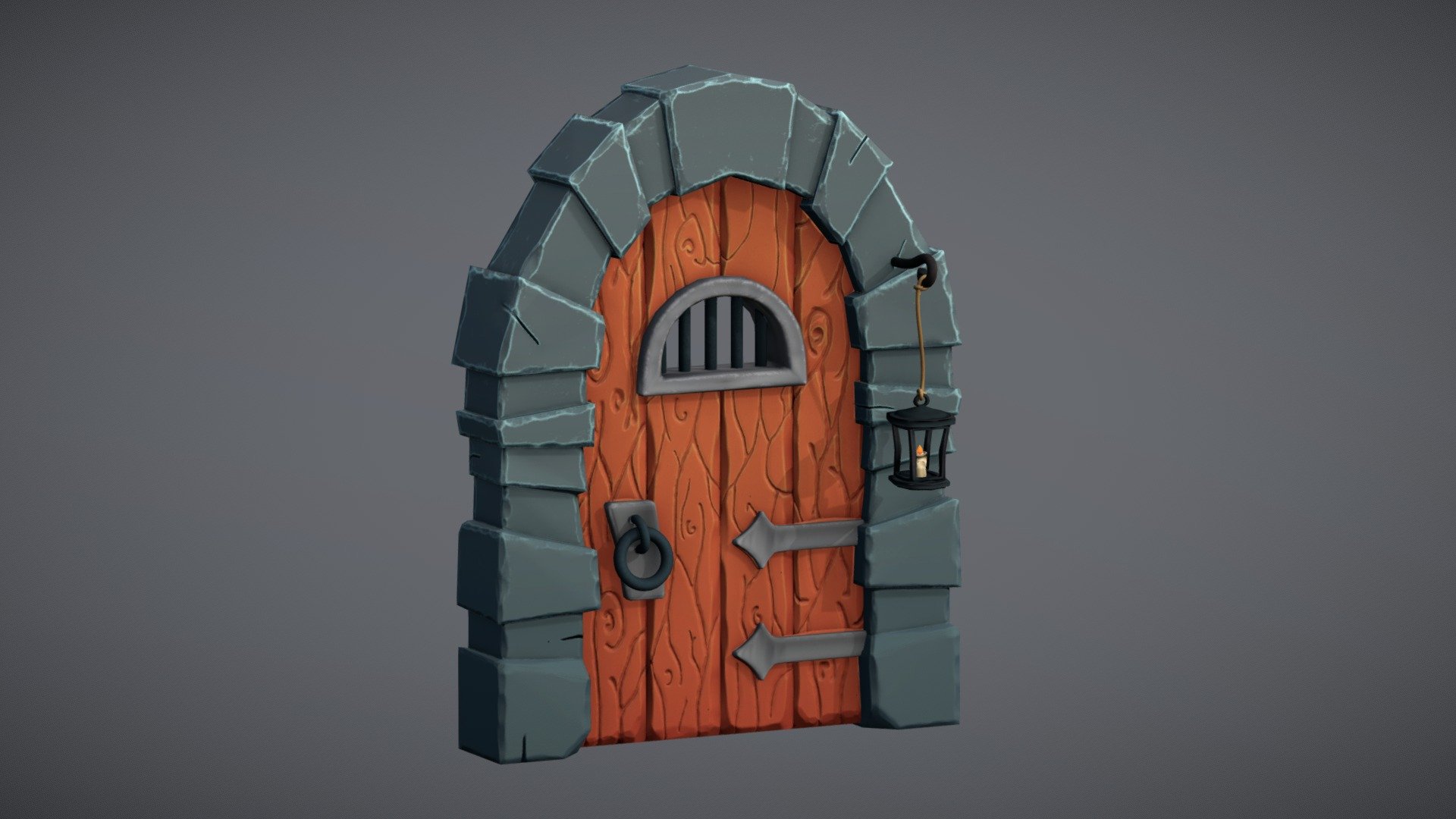 Stylized Medieval Door - 3D model by HUNTR3D [1d26013] - Sketchfab