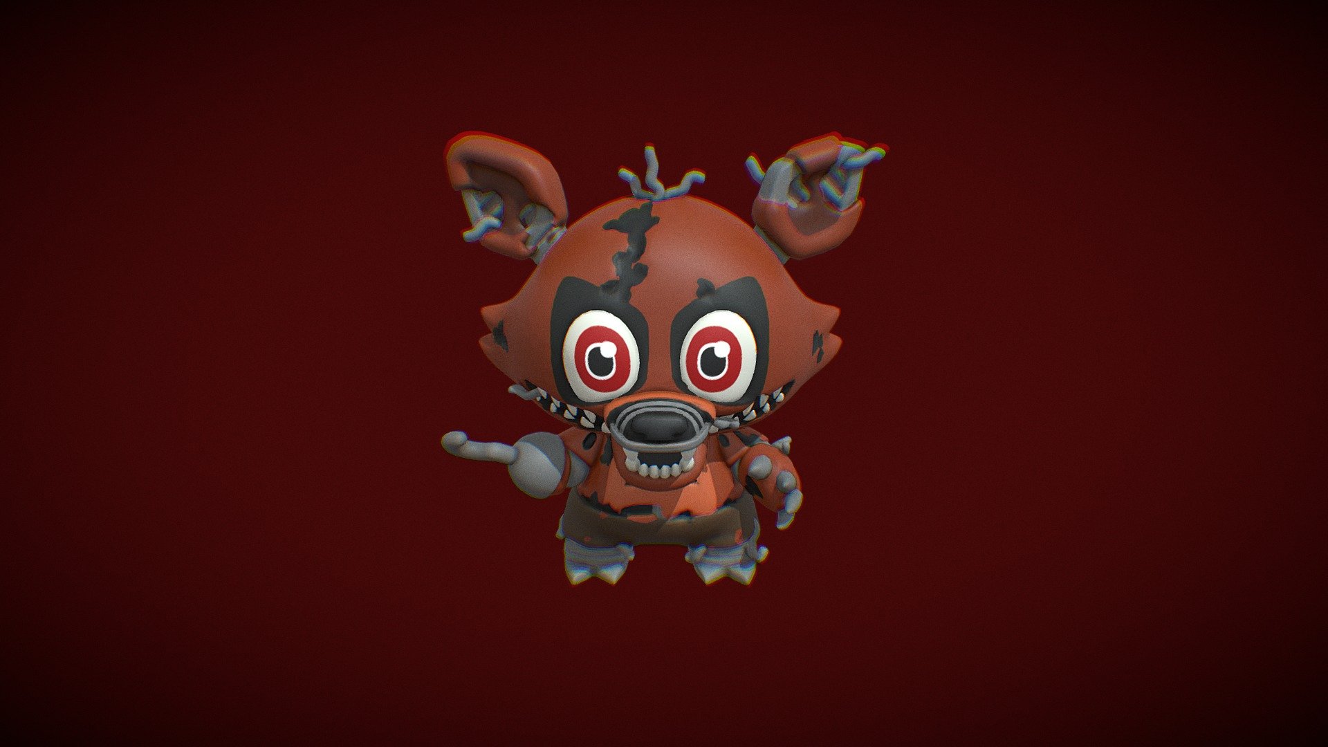 Nightmare Foxy - Download Free 3D model by royalroyaltymodel112 ...