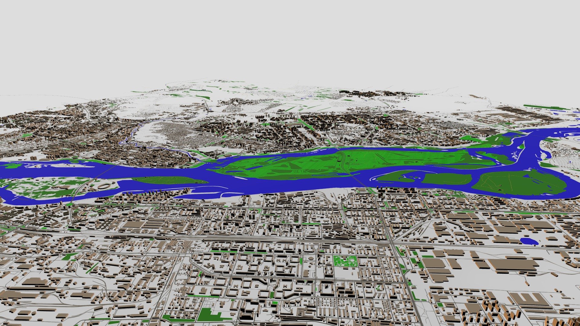 Красноярск (Krasnoyarsk) 3d model - Download Free 3D model by Escapepe ...