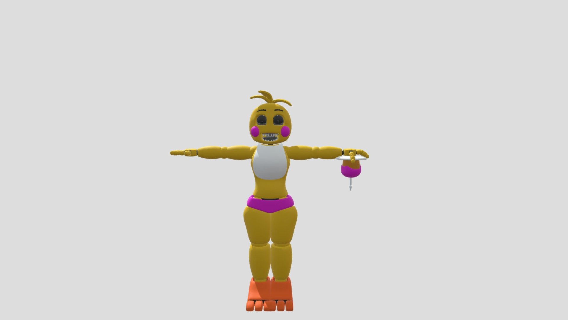Toy Chica - Download Free 3D model by dwall8611 [1d290ae] - Sketchfab