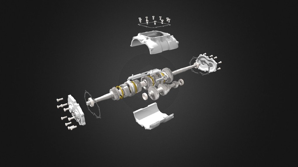 Gearbox Exploded - 3D model by josiah.grennell [1d29ae2] - Sketchfab