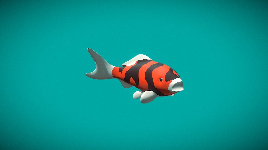 Koi Fish - 3D model by andrewtaylorjohnson [1d2a4bb] - Sketchfab