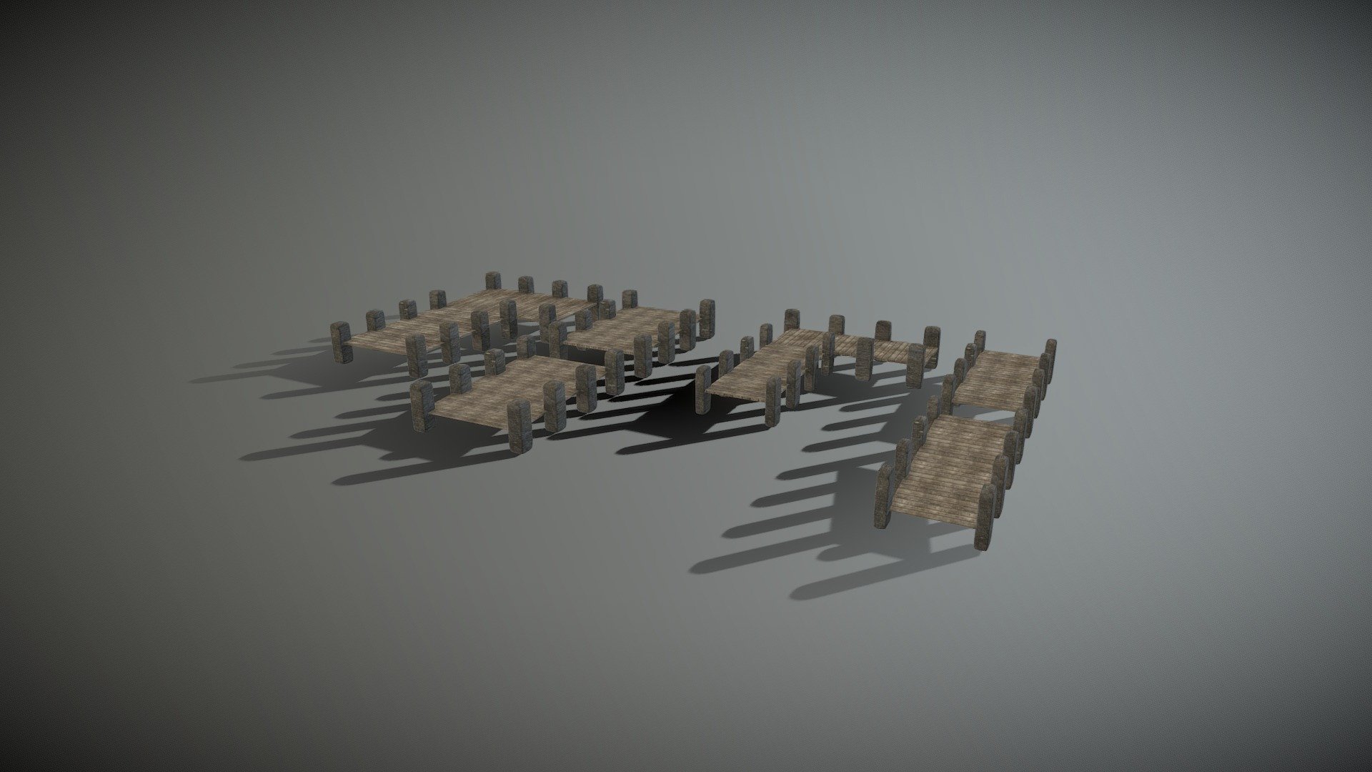 Wooden Docks - Download Free 3D model by AspectStudios (@AspectStudio ...