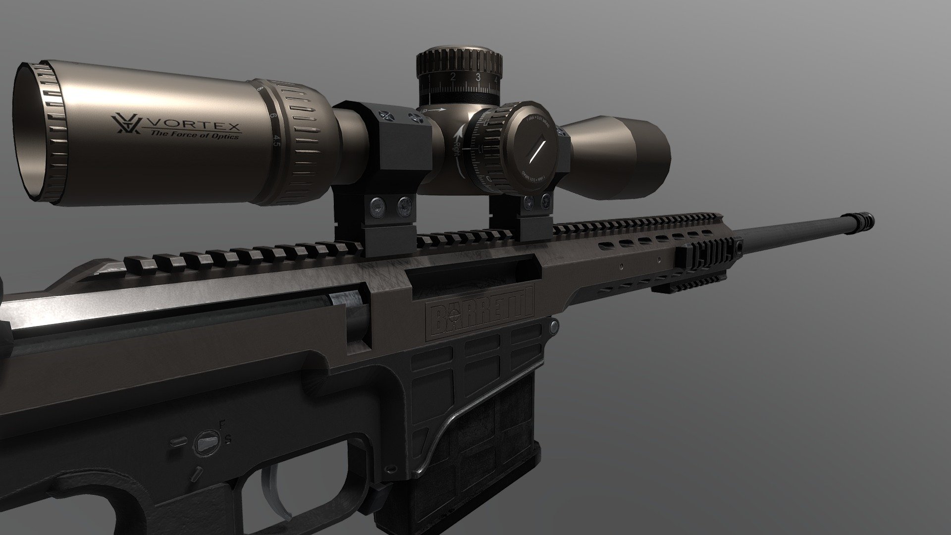 Barrett 98 Bravo - 3D model by Centbair (@furry_dragon) [1d2c2a8 ...