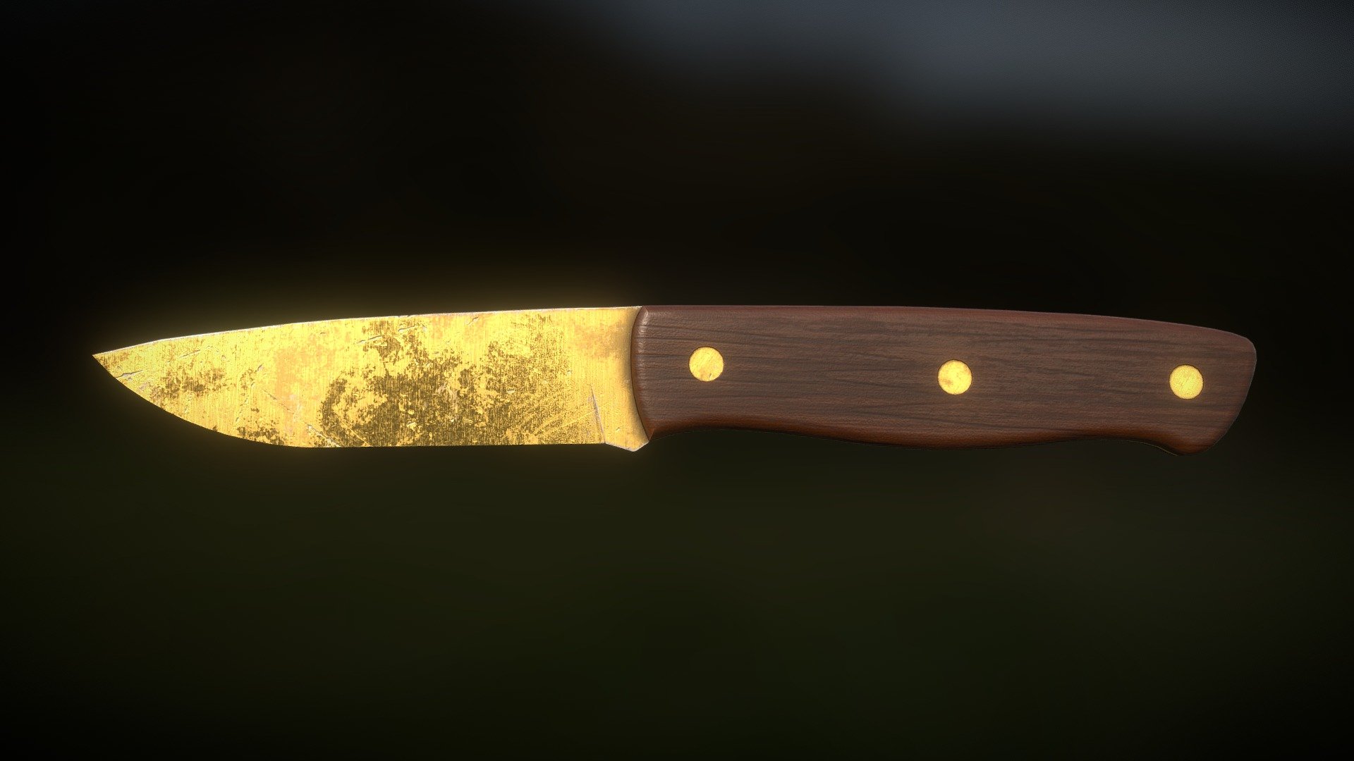 Gold Knife - Buy Royalty Free 3D model by AnshiNoWara [1d2cbaa ...
