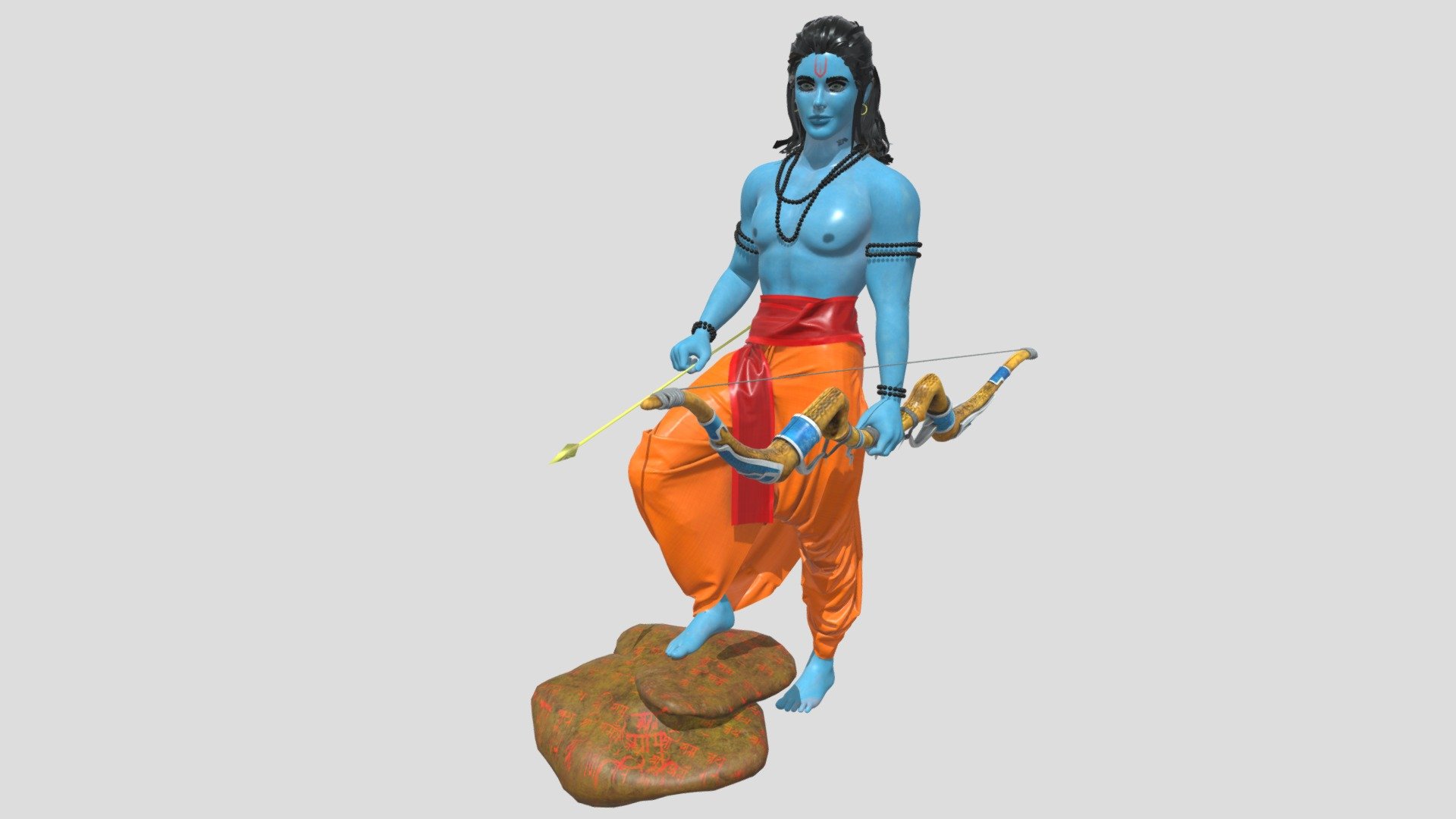 Shree Ram - Download Free 3D model by 3D MODELS (@3dworldz) [1d2d119 ...