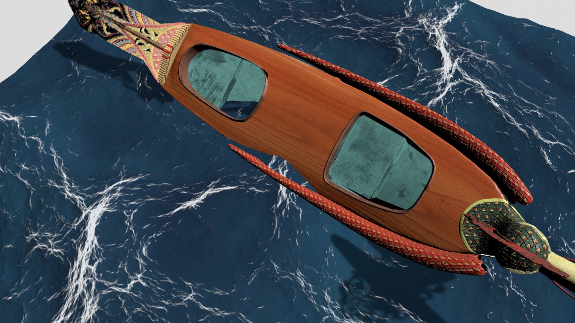 PERAHU PETALA INDERA - 3D model by HAZNSOLO [1d2f1e1] - Sketchfab