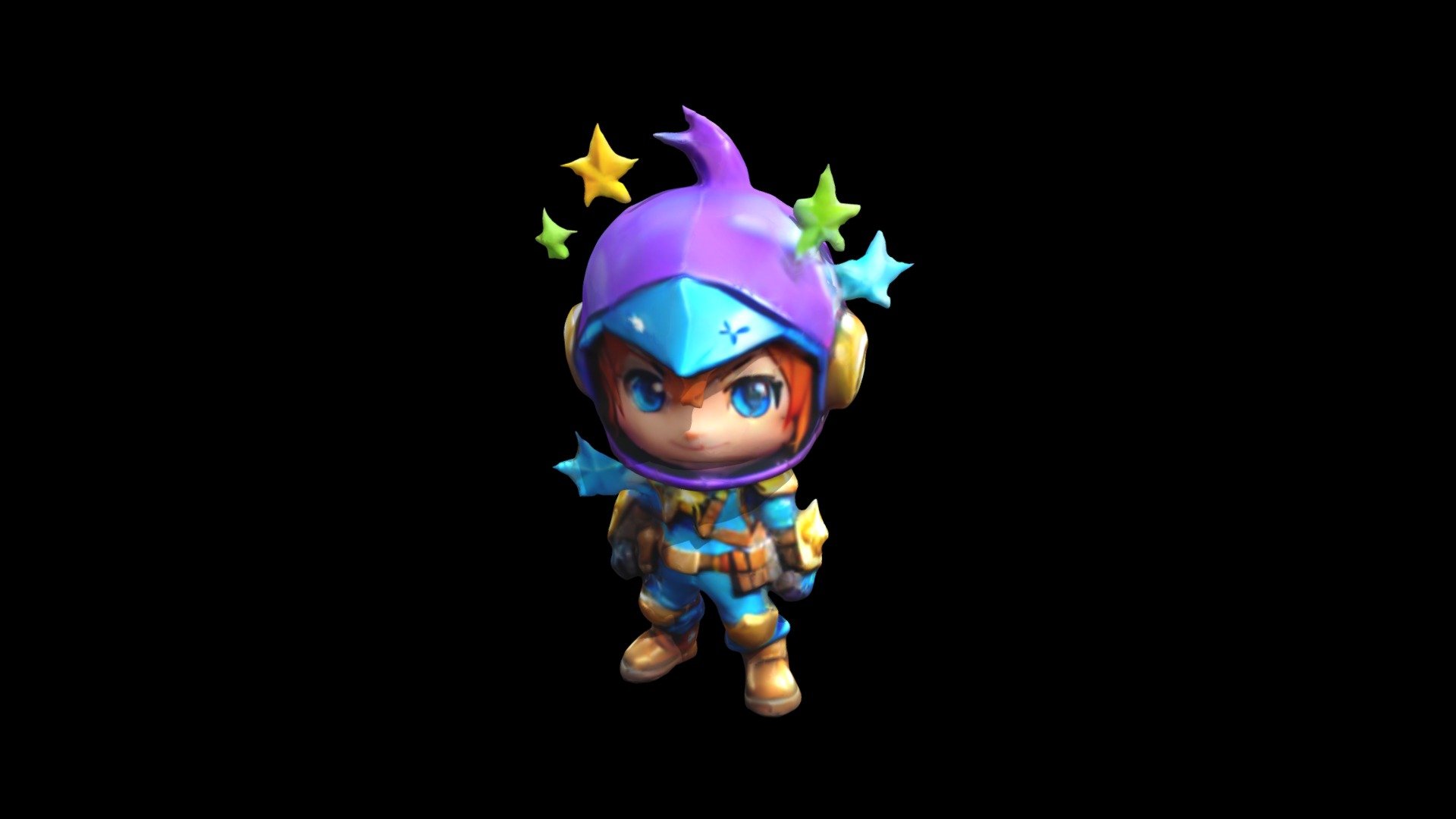 AI assistant with a cute, colorful cartoon desig - Download Free 3D ...