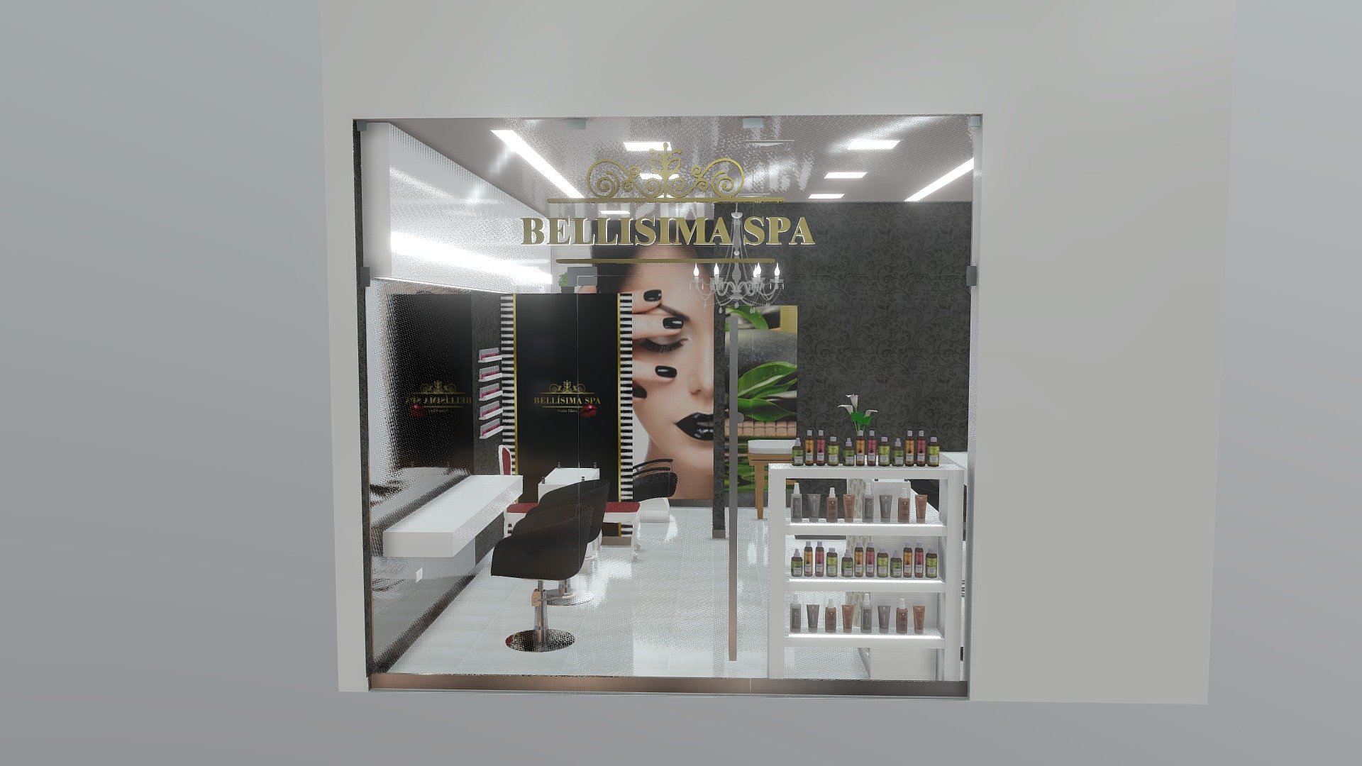 Beauty Salon proposal 2 - 3D model by Koistudio MIAMI (@redesignstudio ...