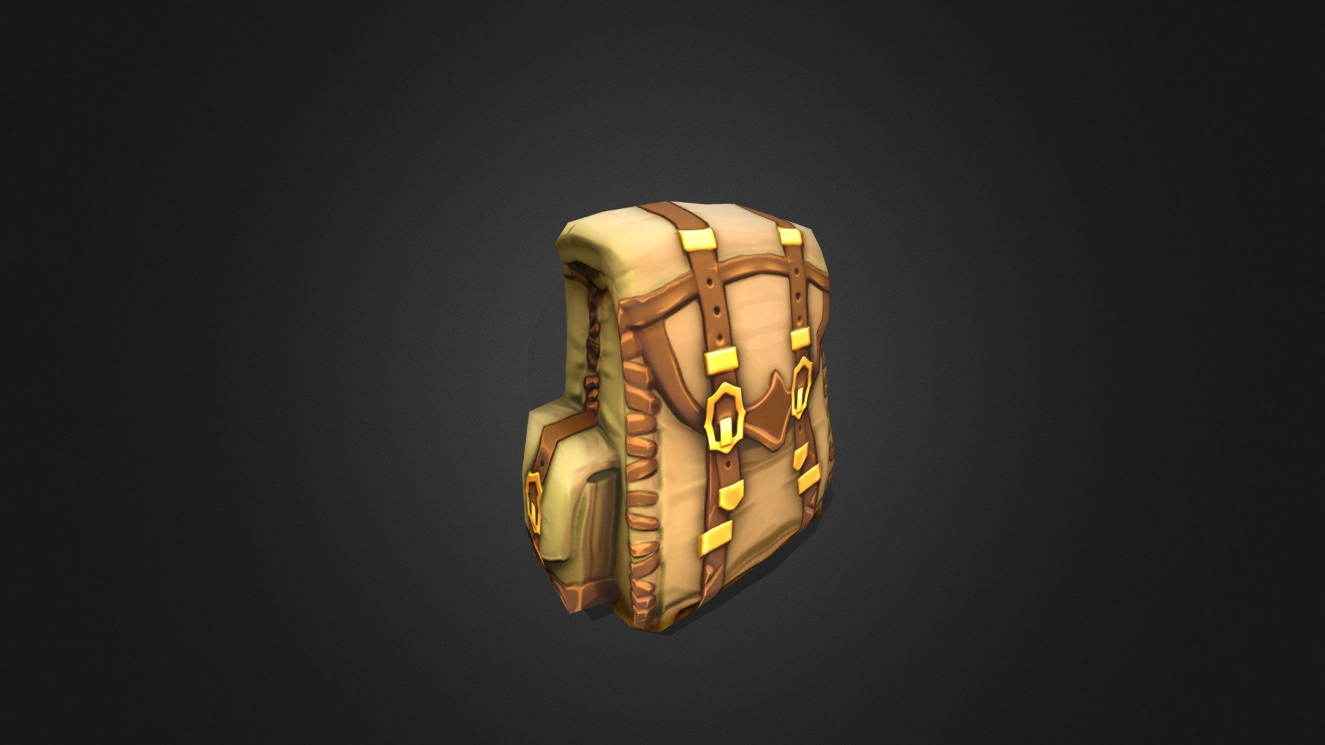Hand-paint backpack - 3D model by mackay (@mackay.game) [1d342d7 ...