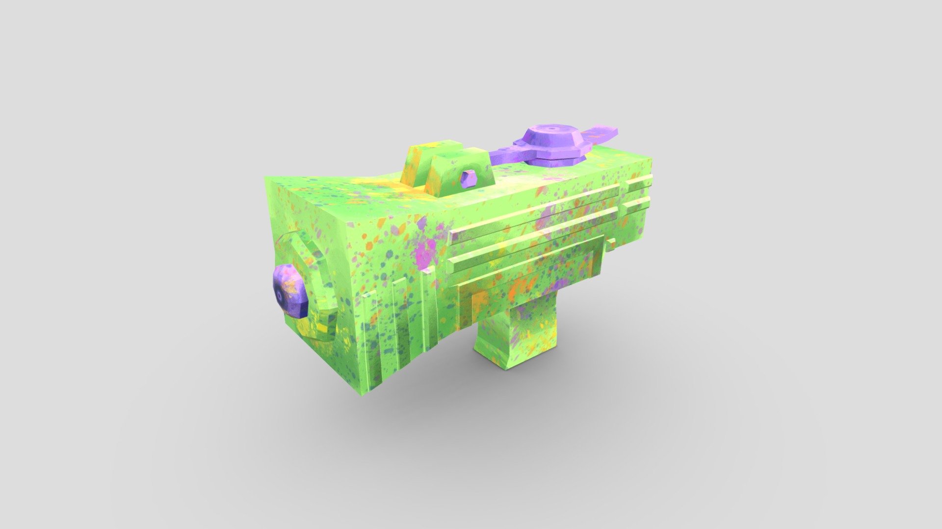 Textured Splattershot - 3D model by mdw6729 [1d36653] - Sketchfab