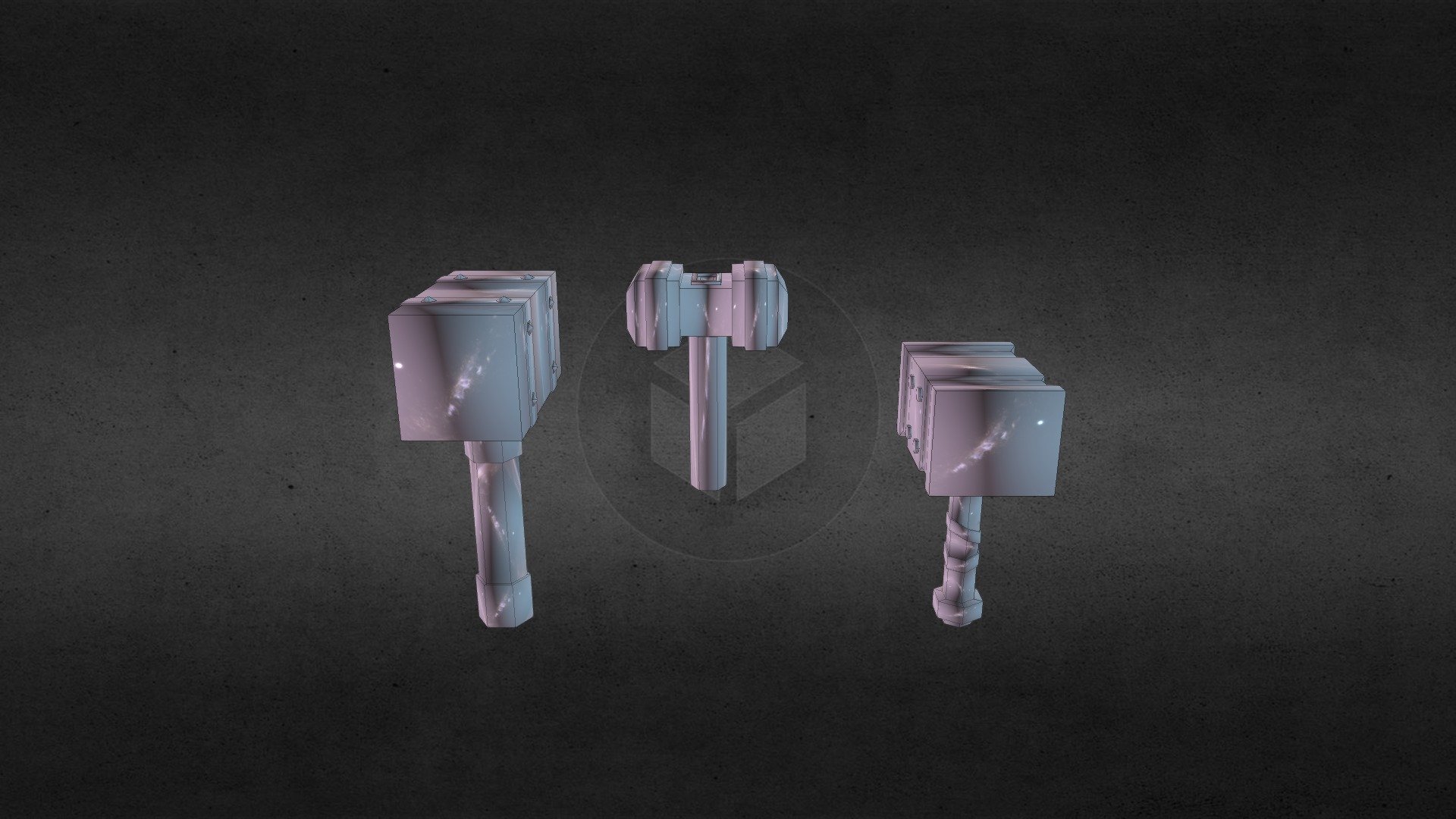 Low Poly Hammers I've made to practice - 3D model by Kinigeru [1d37f65 ...