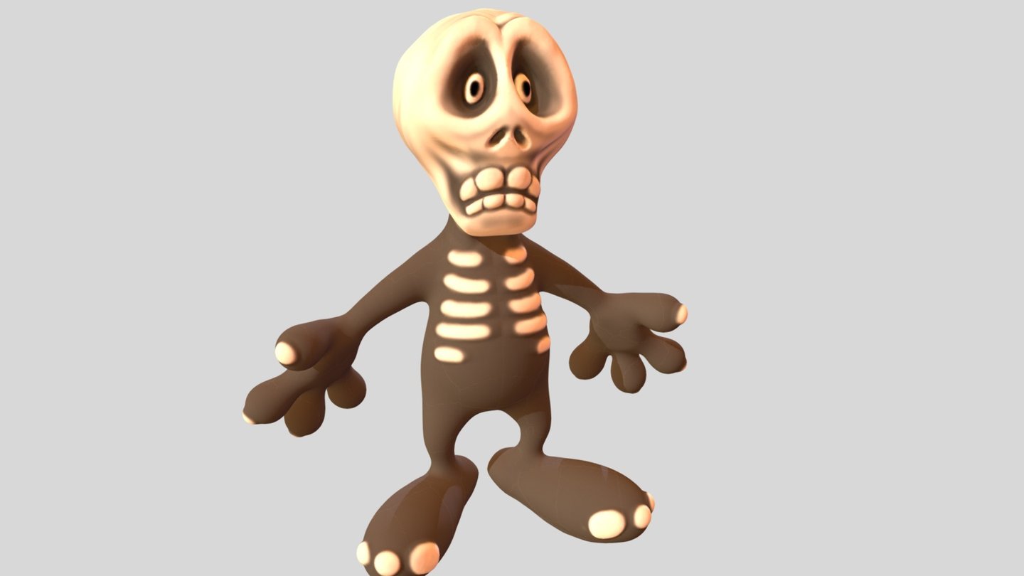 Toon Skeleton - 3D model by georgvw [1d396e1] - Sketchfab