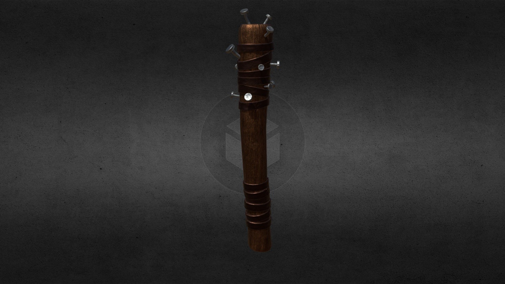 Nail Wood Mace - 3D model by MoInk [1d39f26] - Sketchfab
