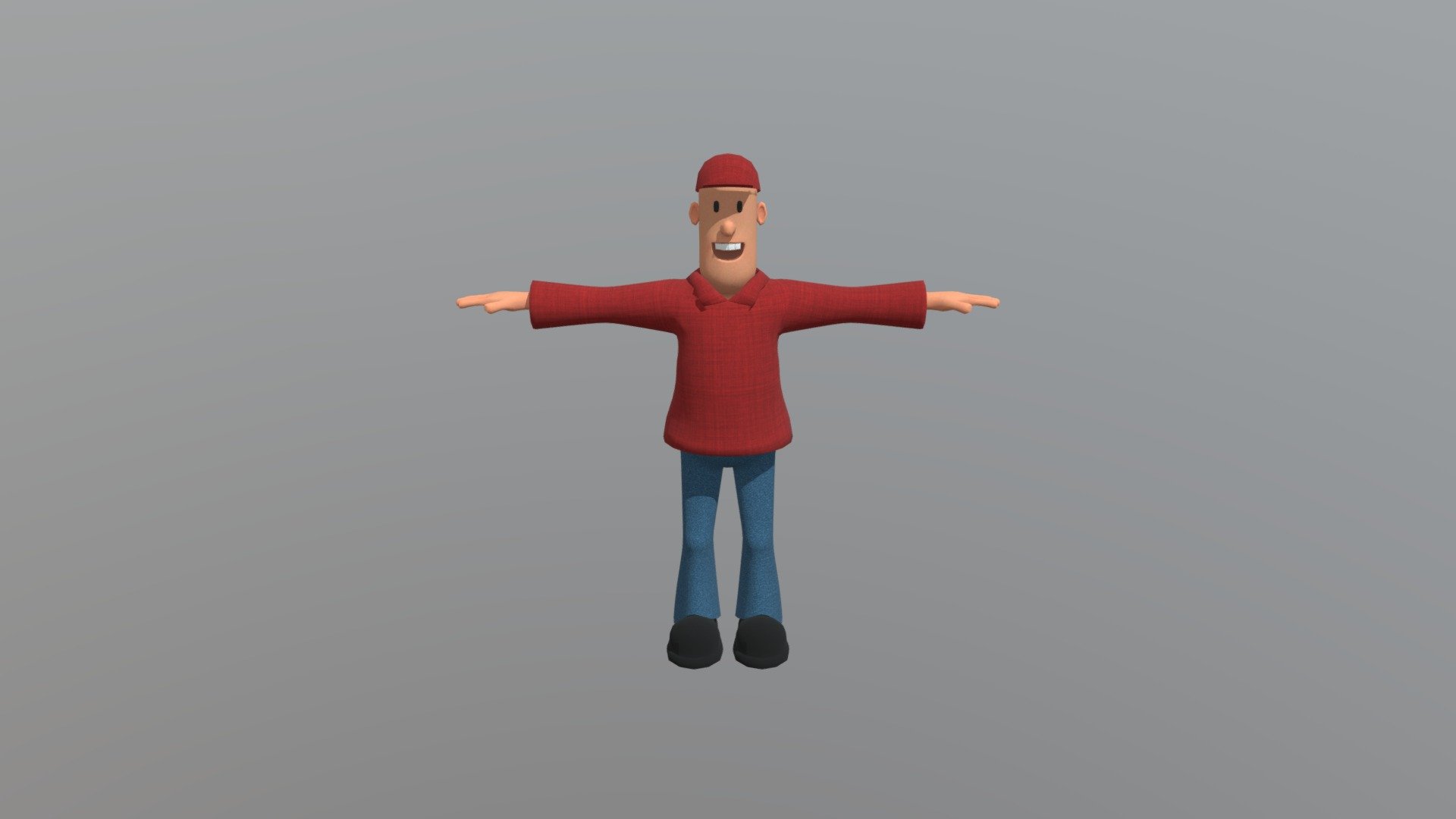 Simple Cartoon Character Low-poly 3D model - Buy Royalty Free 3D model ...