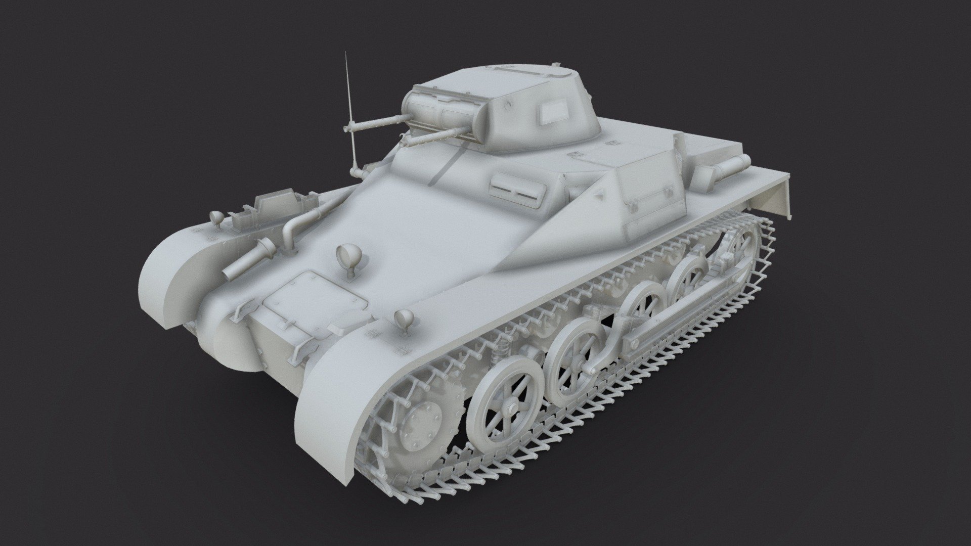 PzKpfw 1 - Panzer 1 - Ausf. B - 3D model by Kirill Ovchinnikov (@k ...