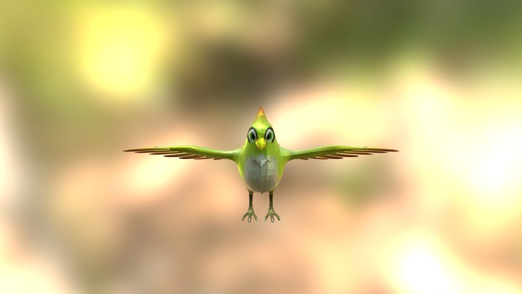 Bastion Bird - Yellow - 3D model by TagAnimationz [1d3aa9b] - Sketchfab