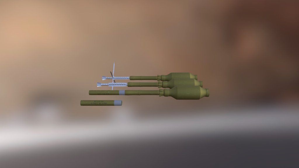 Rocket TBG-7V - 3D model by drakoliche [1d3c7e4] - Sketchfab