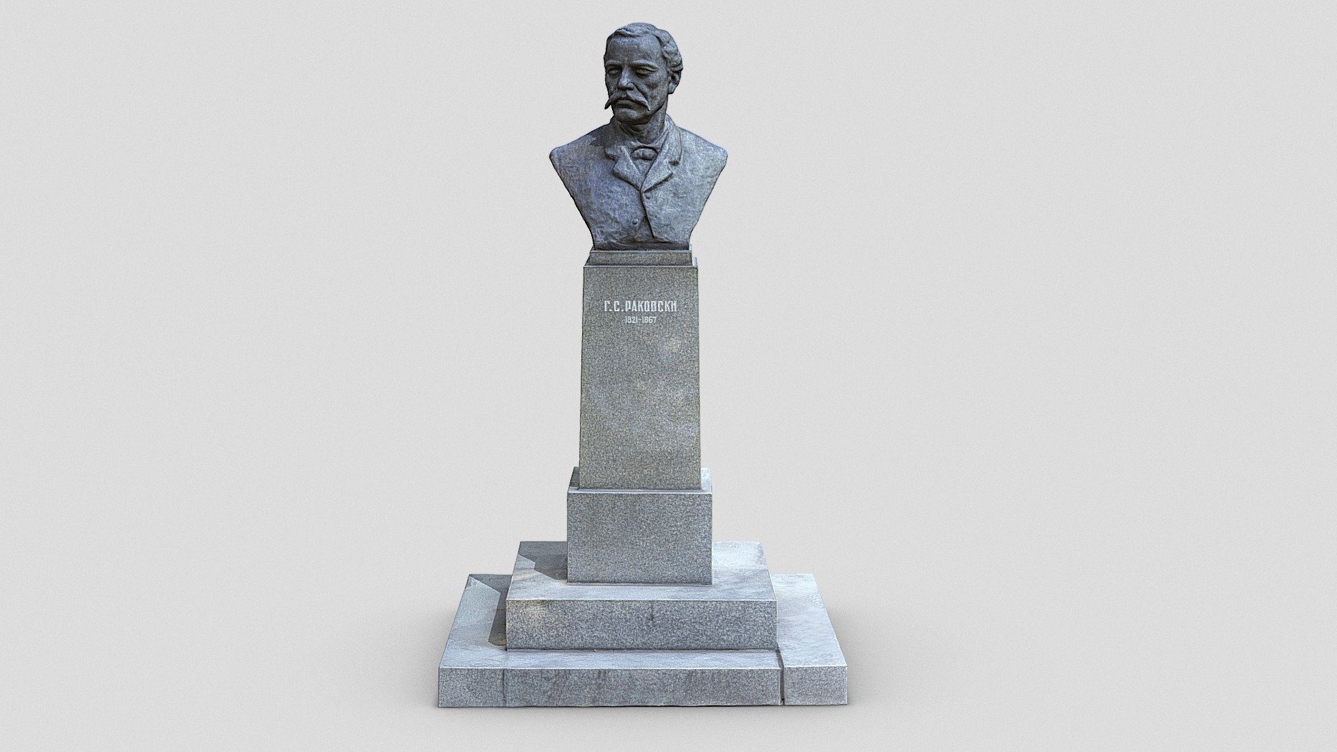 Bust-monument of Goergi Rakovski (1928) - Download Free 3D model by The ...