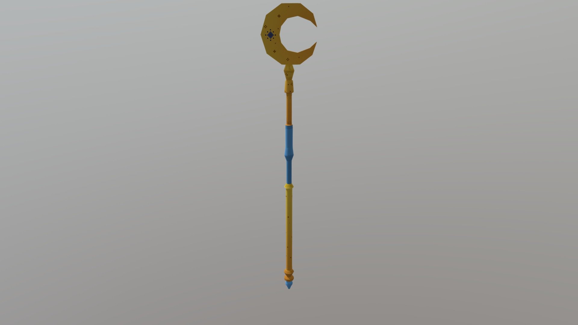 Low Poly Moon Staff Prop - 3D model by mynameisjurden [1d3cf5e] - Sketchfab