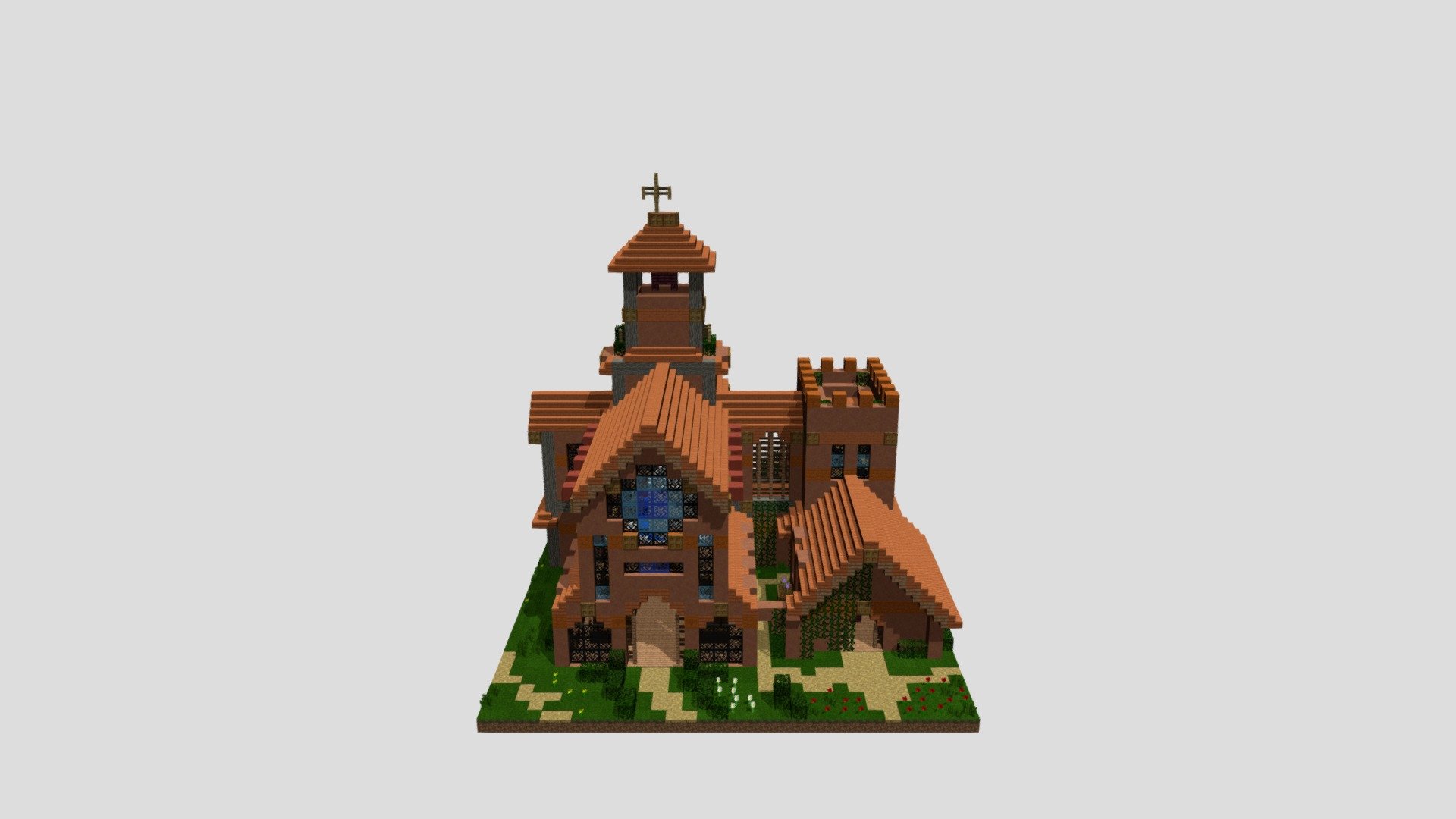 Minecraft Cathedral - Download Free 3D model by Cat studio ...