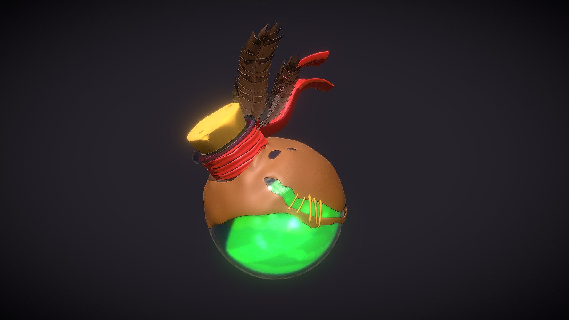 Potion in a Flask - Download Free 3D model by Denys_K (@den4ig1702 ...